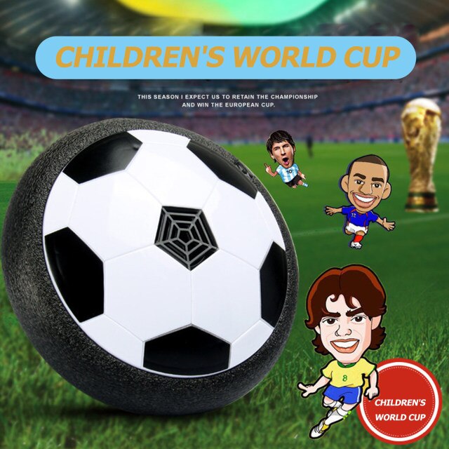 Indoor LED Light Battery Powered Fun Air Football Game - Mighty ...